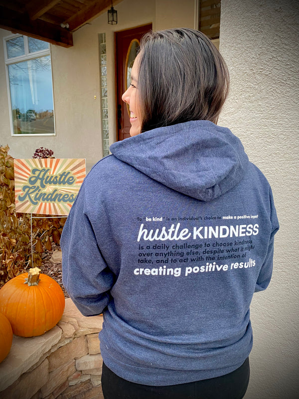 HK Motto Sweatshirt - Hustle Kindness